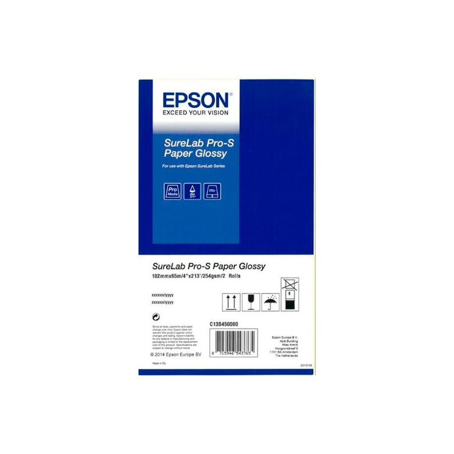 Epson Surelab SL-D700/800/1000 Papel Inkjet 10,2x65 Brillo Caja con 2 ...
