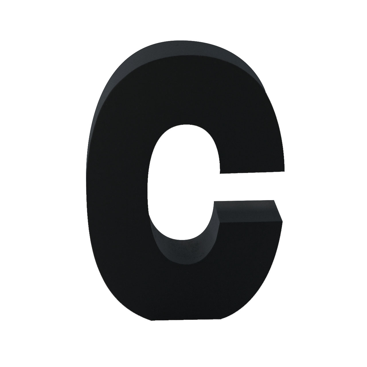 AP Letra Decorativa MDF - Letra C 15x18 Negra | AP Photo Industries