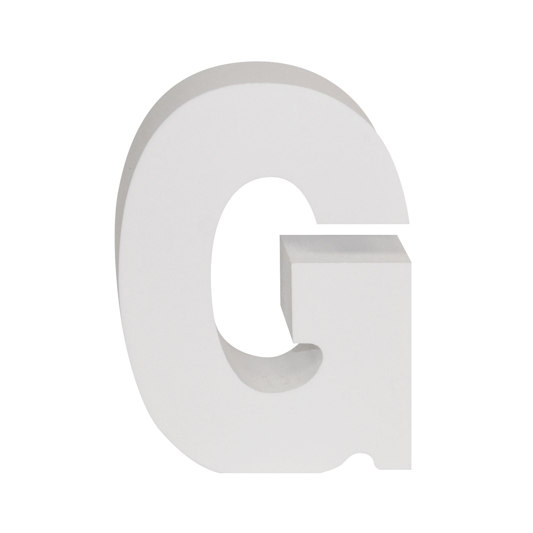 AP Letra Decorativa MDF - Letra G 15x18 Blanca | AP Photo Industries