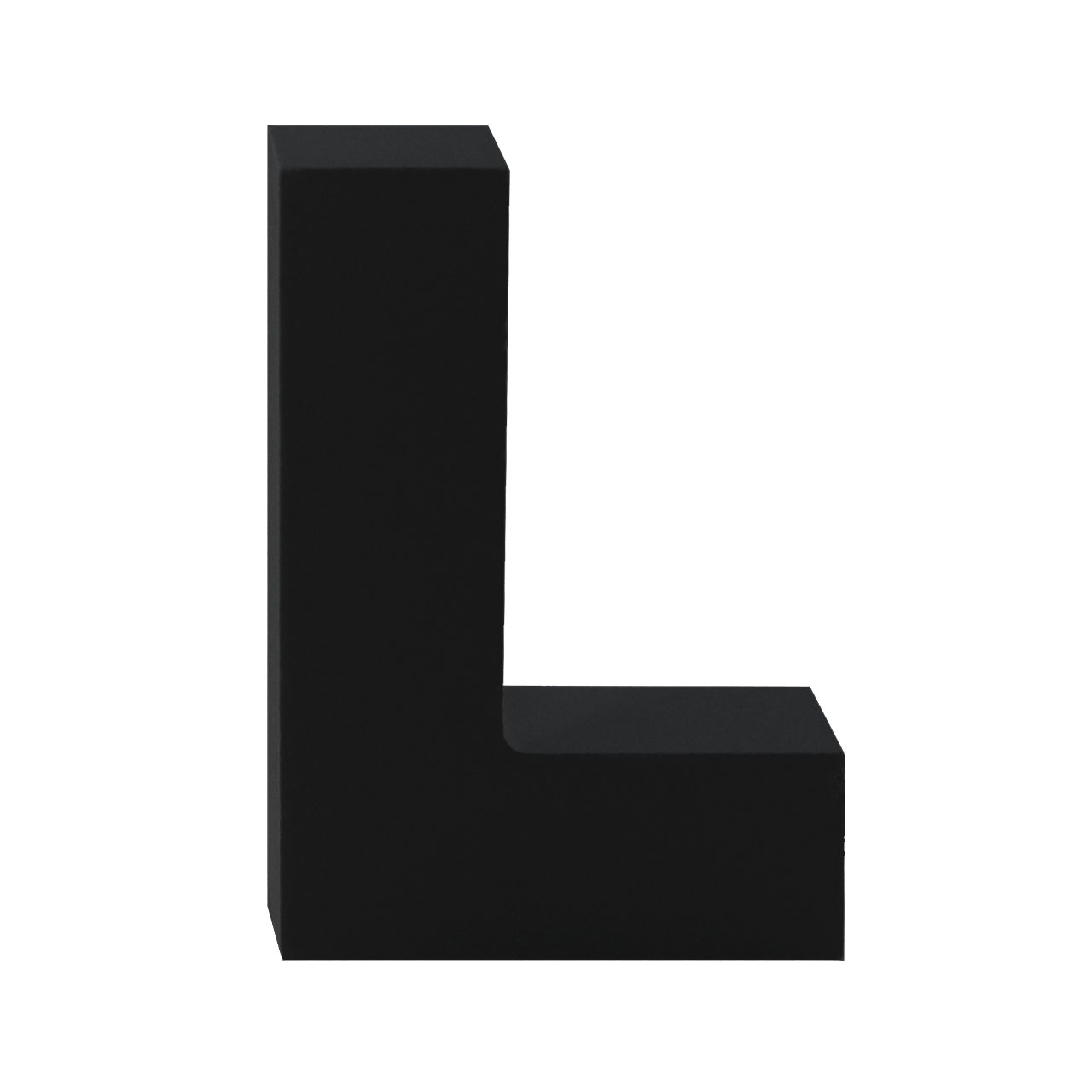 AP Letra Decorativa MDF - Letra L 7x10 Negra | AP Photo Industries