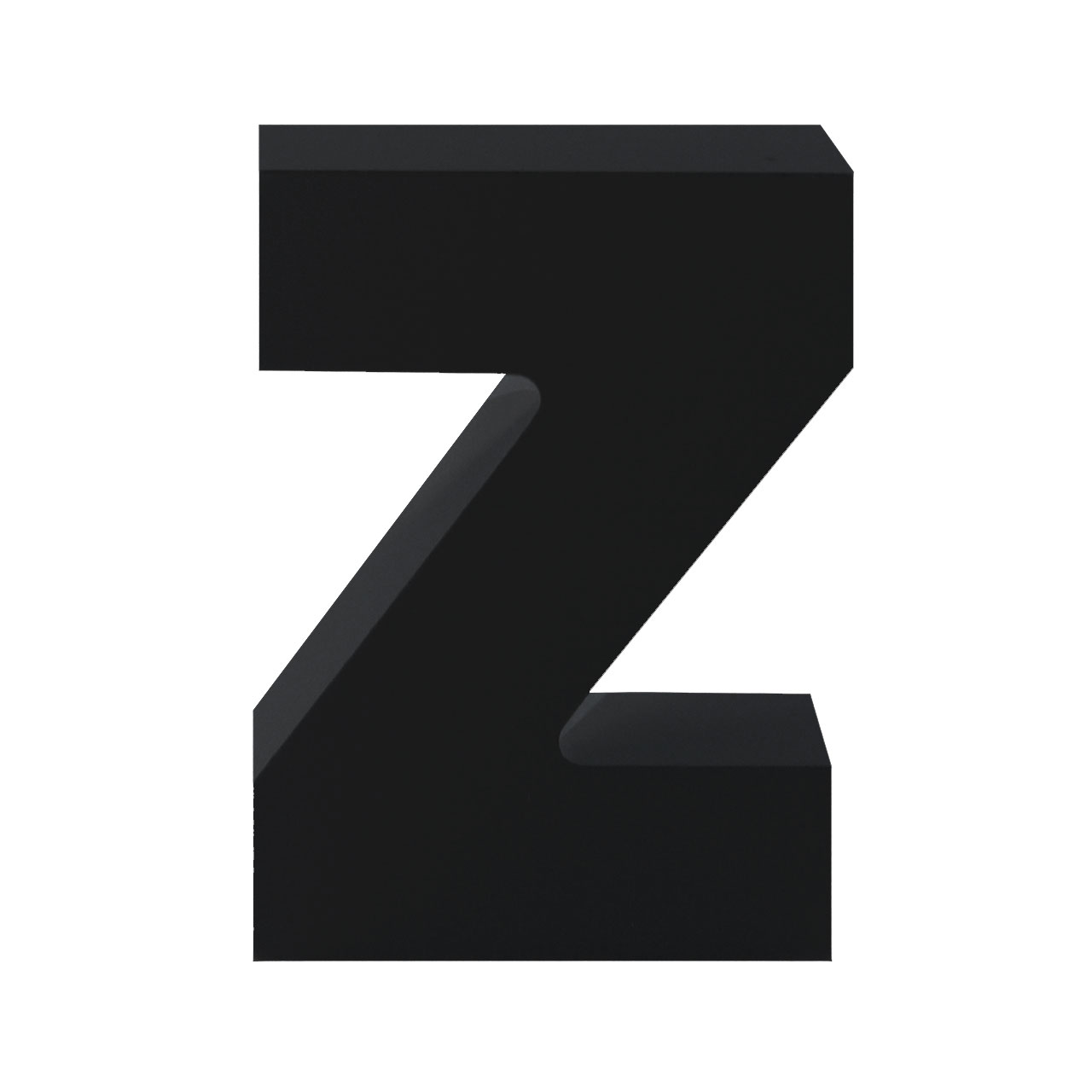 AP Letra Decorativa MDF - Letra Z 7x10 Negra | AP Photo Industries