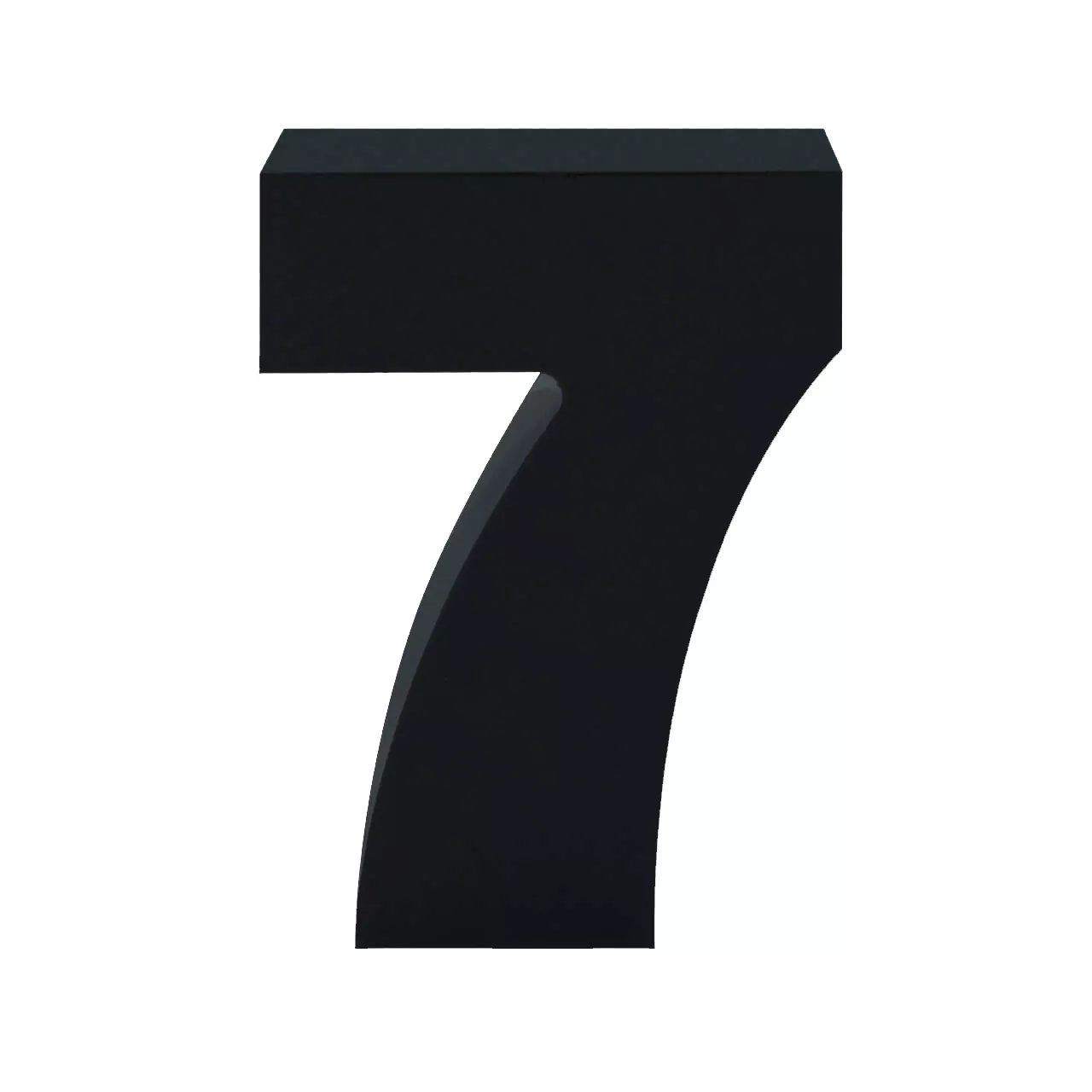 AP Letra Decorativa MDF - núm. 7 15x18 Negra | AP Photo Industries
