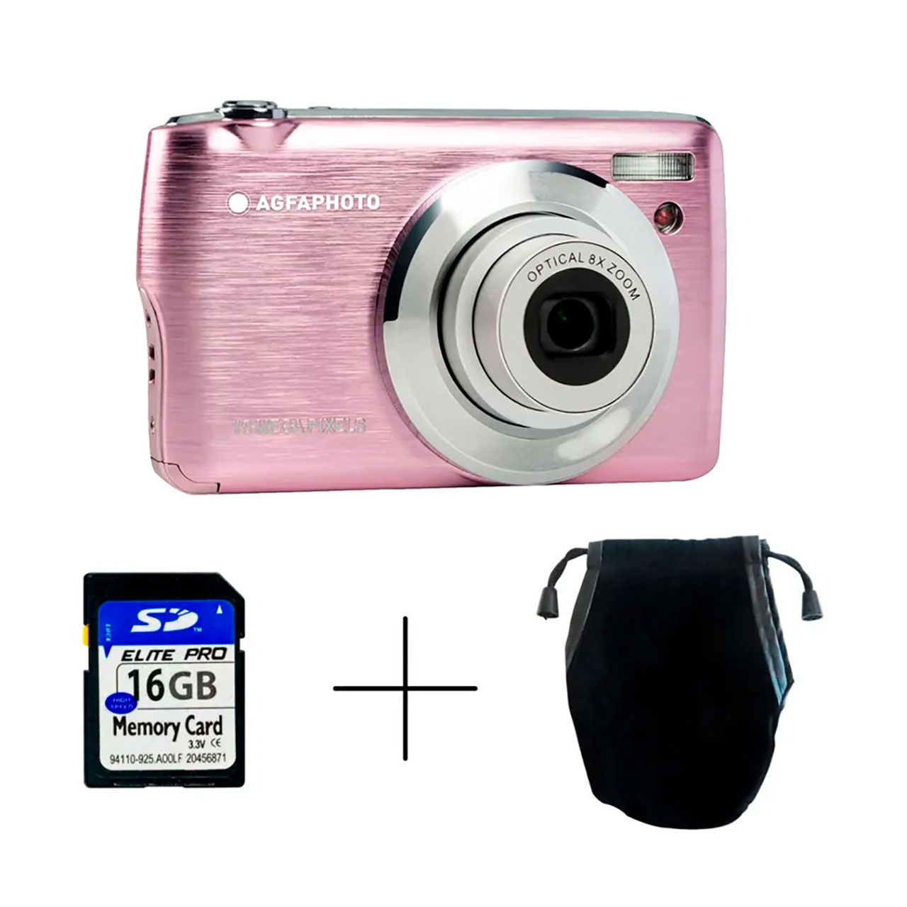 Agfa DC8200 Cámara Compacta Rosa + SD 16Gb | AP Photo Industries
