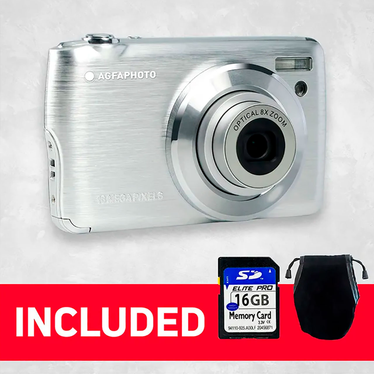 Agfa DC8200 Cámara Compacta Plata + SD 16Gb | AP Photo Industries